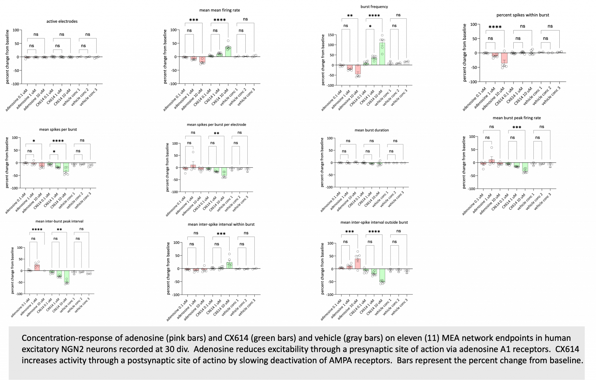 Electrophysiological profiling the functional properties of human NGN2 ...